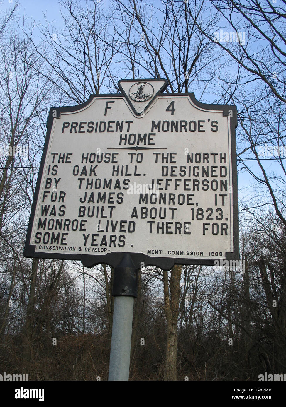Le PRÉSIDENT MONROE'S HOME La maison au nord-est de Oak Hill. Conçu par ...