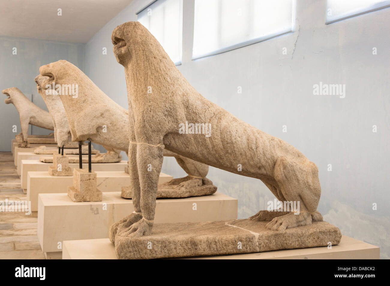 Delos greece lion statues Banque de photographies et d’images à haute ...
