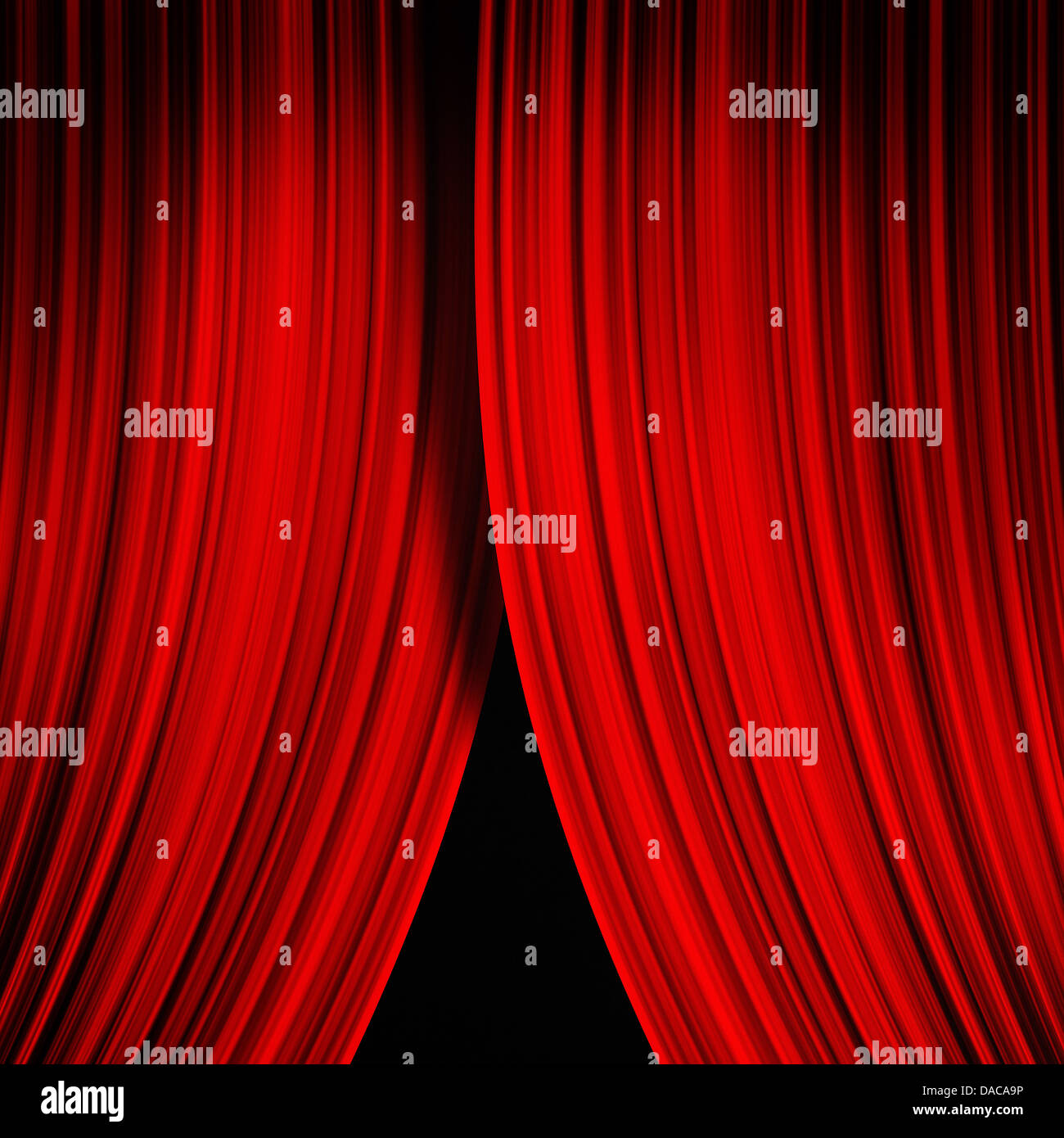 Spotlight On Red Curtain Banque d'image et photos - Alamy