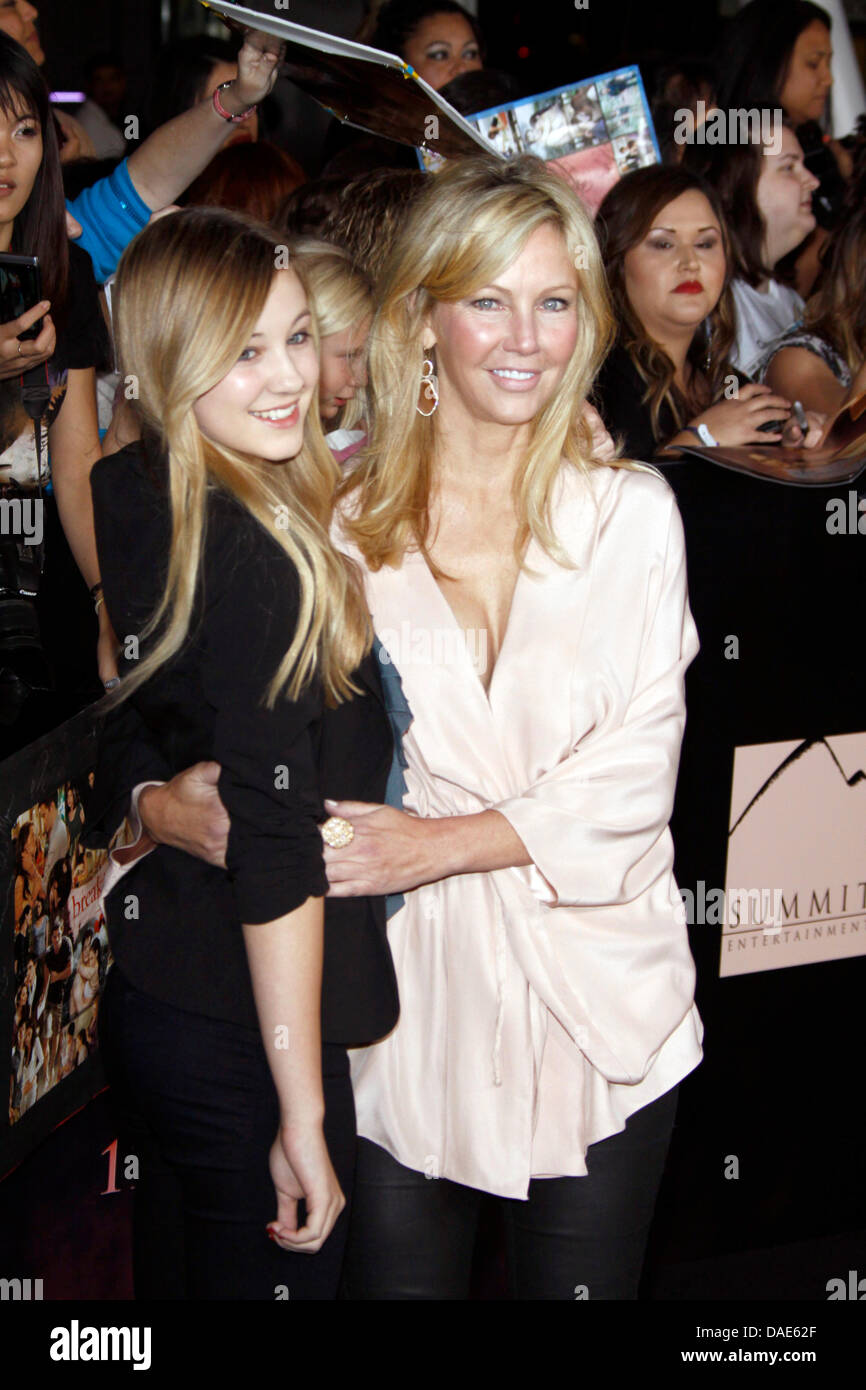 Actrice américaine Heather Locklear (R) et sa fille Ava Locklear ...