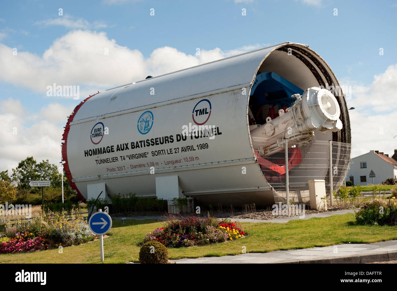 Channel Tunnel boring machine COQUELLES Calais France Photo Stock - Alamy
