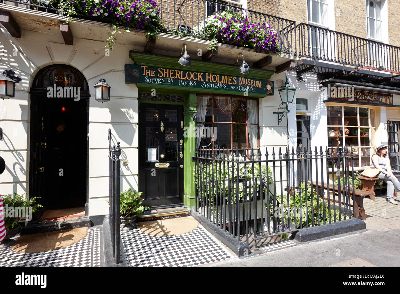 Musée Sherlock Holmes 221b Baker Street London, England uk Photo Stock ...
