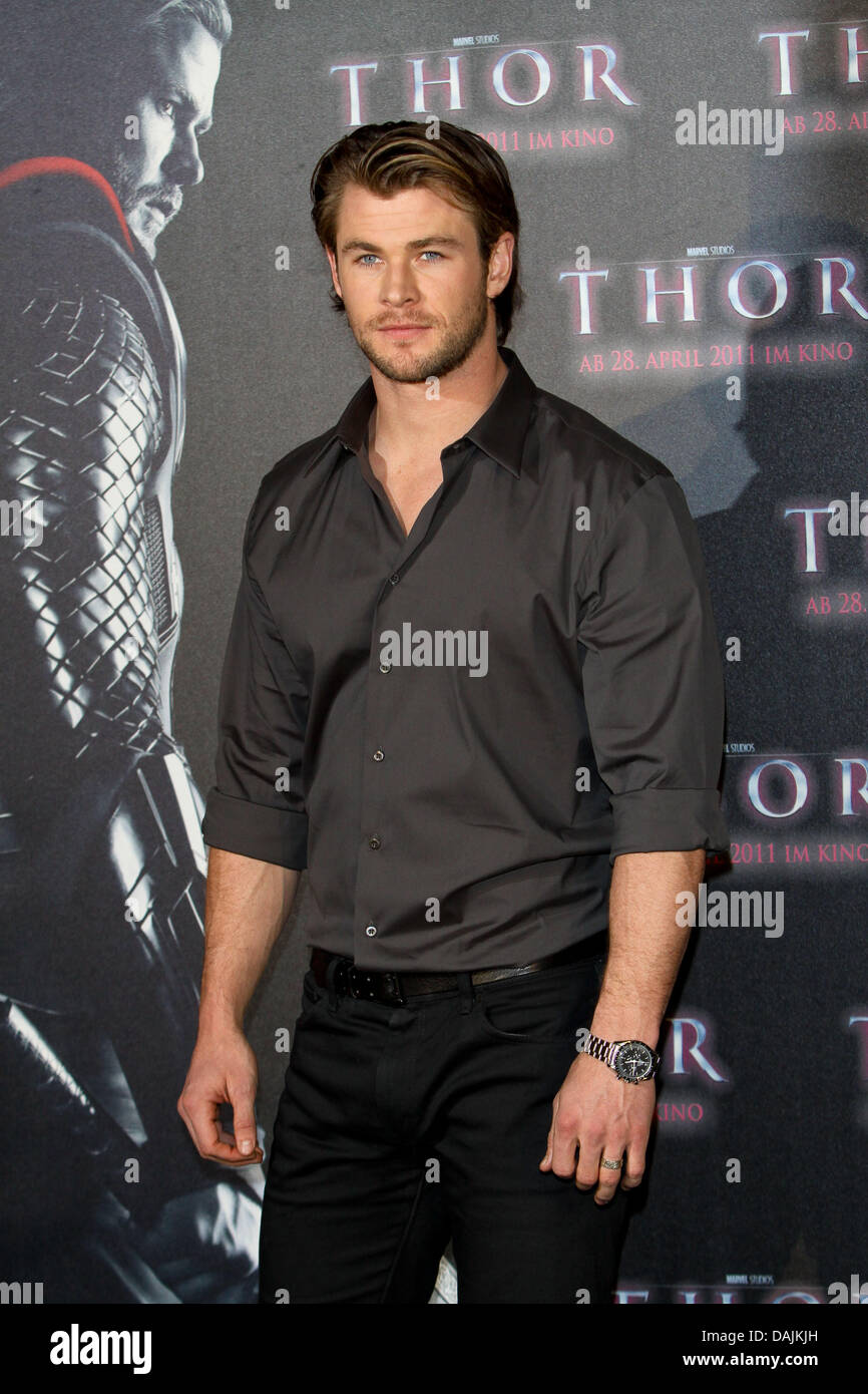 L'acteur australien Chris Hemsworth représente pour la promotion du ...