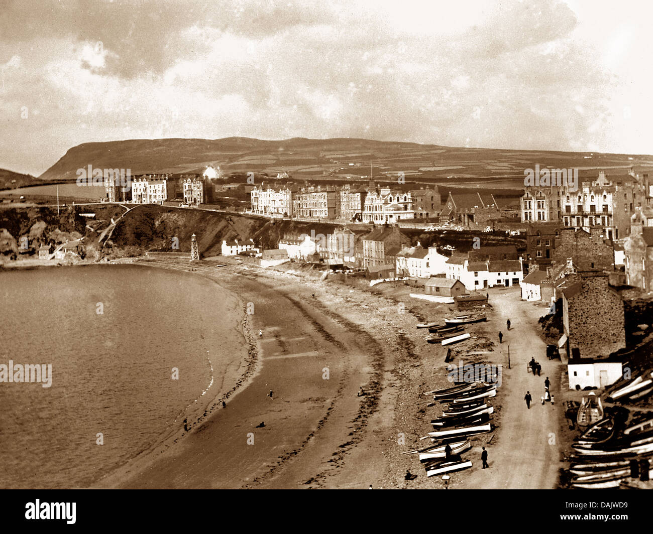 Port Erin à l'île de Man au début des années 1900 Photo Stock - Alamy