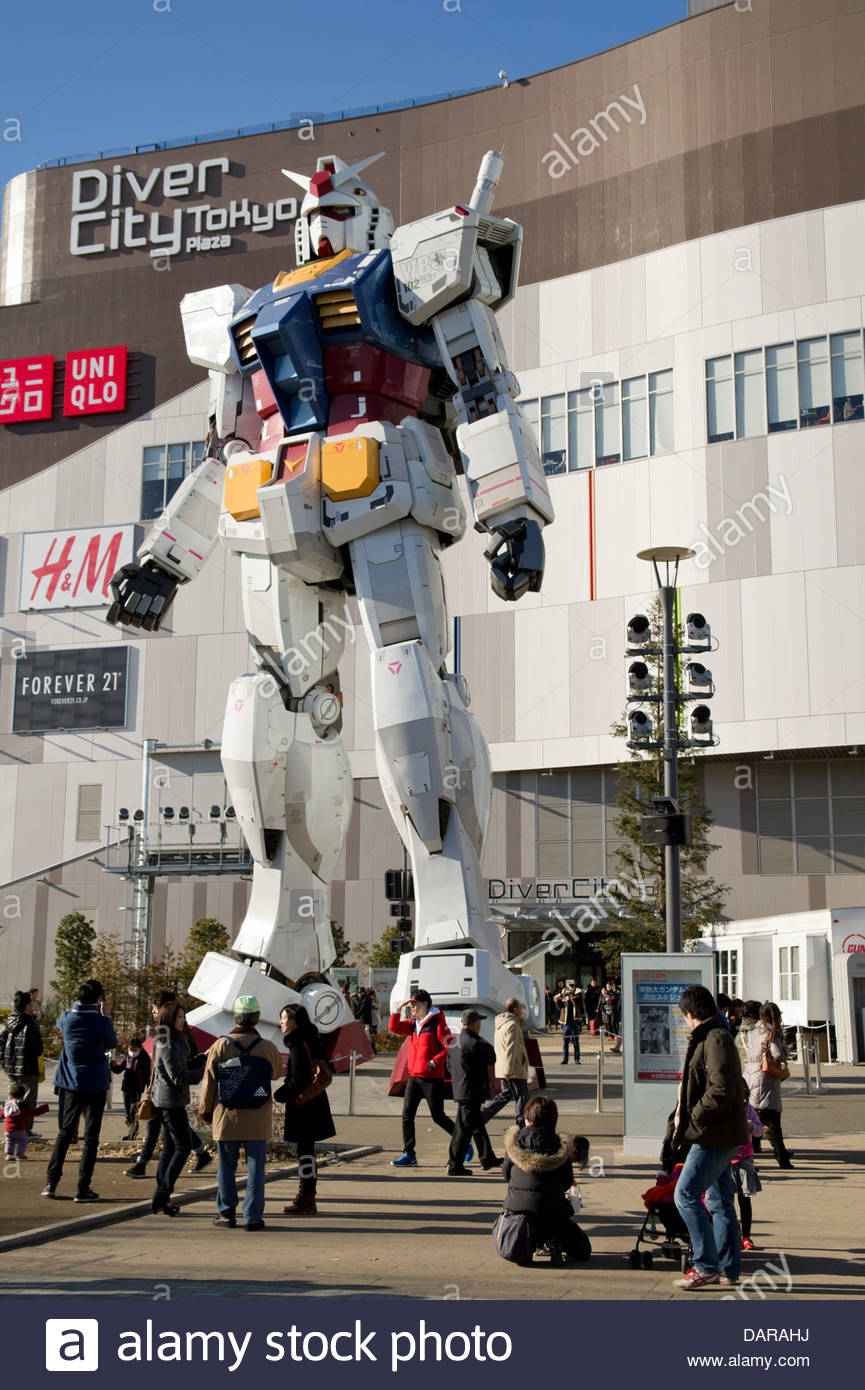 The Giant Gundam Robot Tokyo Banque d'image et photos - Alamy