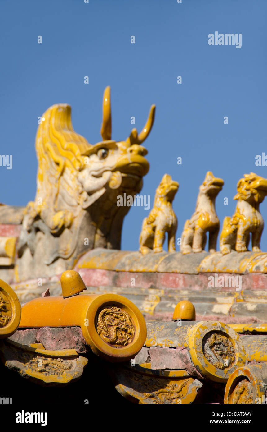 La Chine, Pékin, Cité interdite. Emperors Palace de la Dynastie Ming et ...