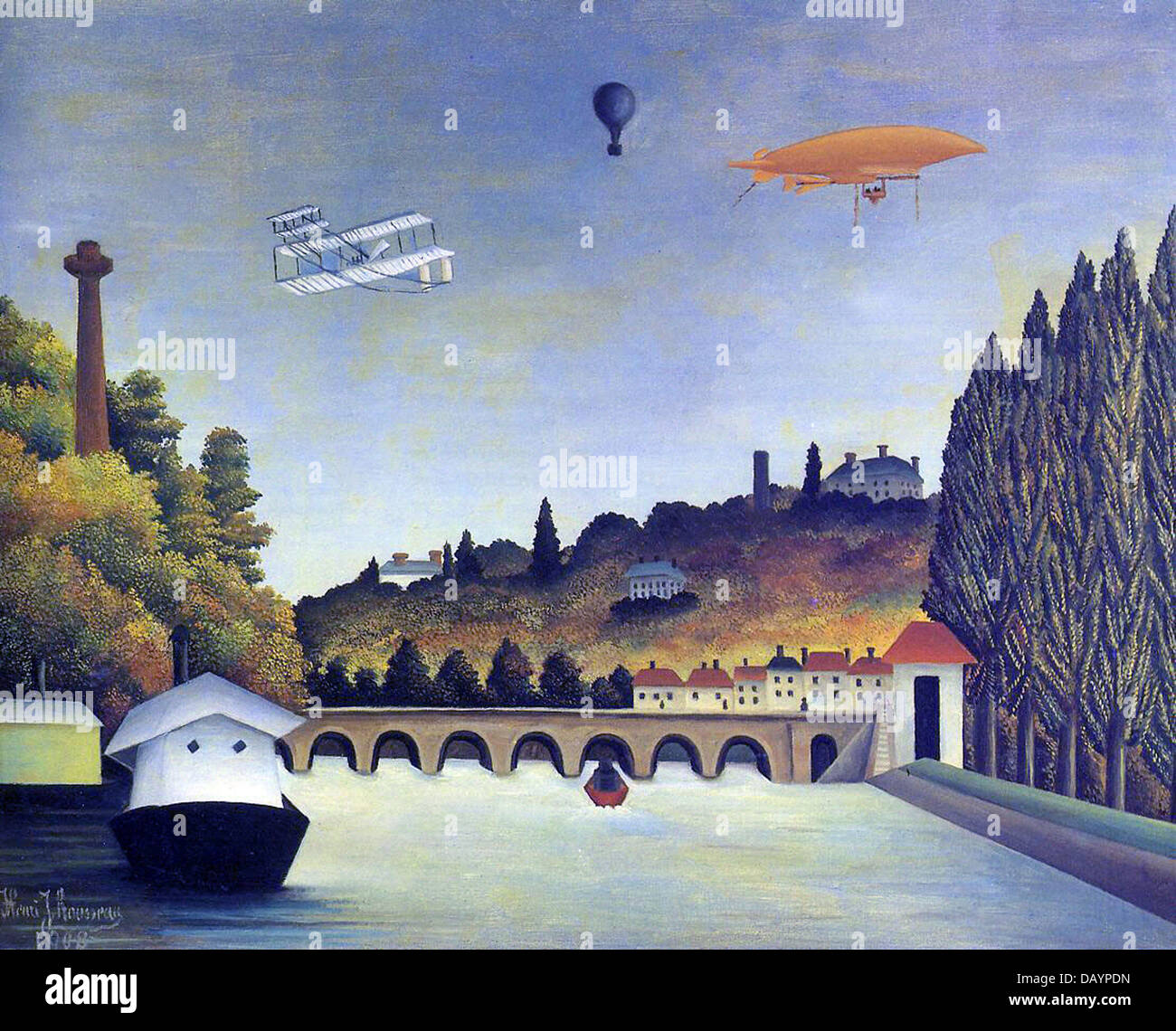 Henri Rousseau le Douanier Rousseau - Vue du pont de Sèvres 1908 Photo ...