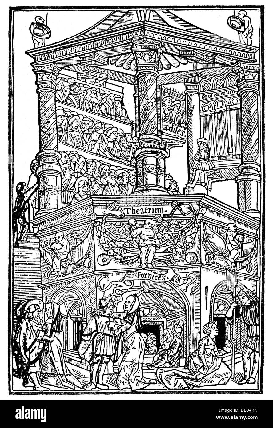 théâtre, scène, Terence-Stage, coupe de bois, Lyon, France, 16ème ...