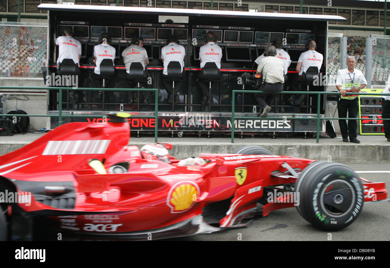 Pilote de formule 1 finlandais Kimi Raikkonen de la Scuderia Ferrari ...