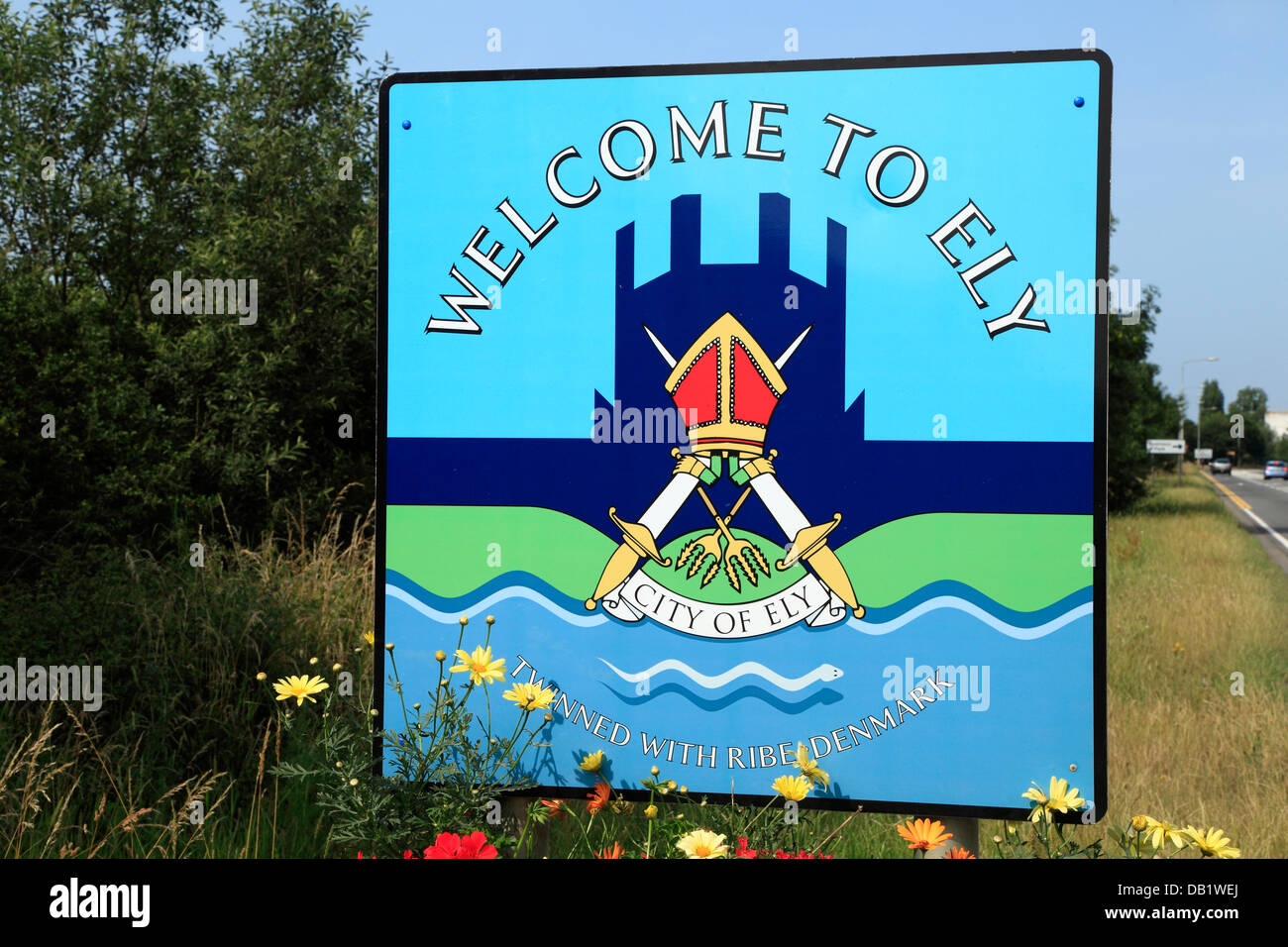Bienvenue sur ely road sign Banque de photographies et d’images à haute ...