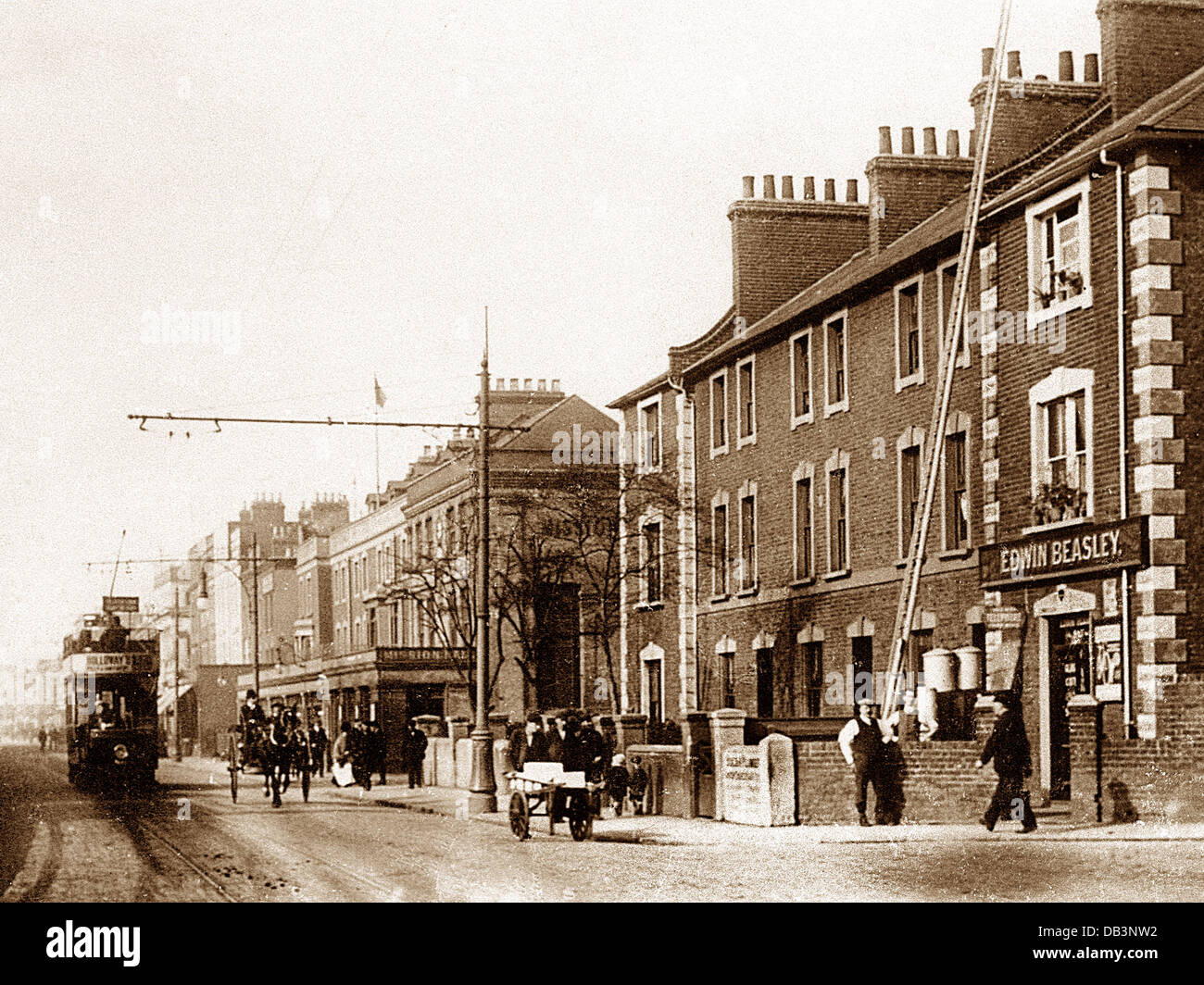 Hull Victoria Dock Road début des années 1900 Photo Stock - Alamy
