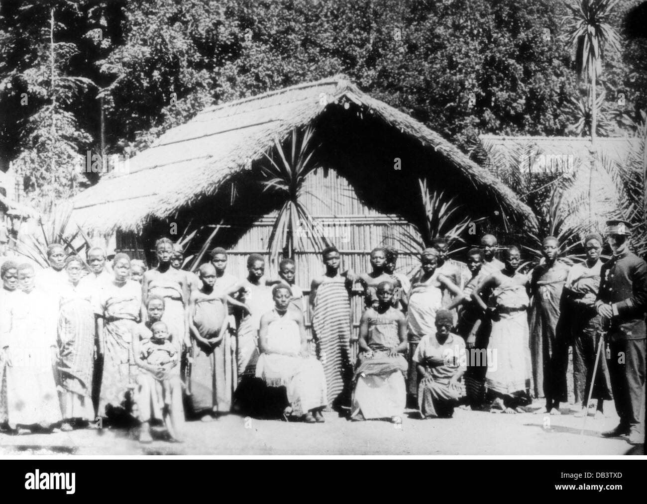Géographie / Voyage, Afrique, Congo belge, peuple, Congolais, groupe en ...