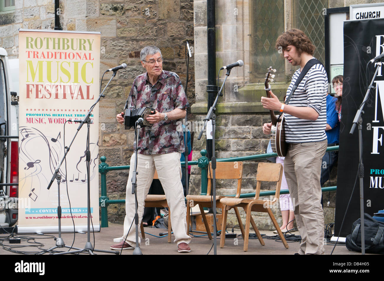 Festival de musique traditionnelle de rothbury Banque de photographies ...