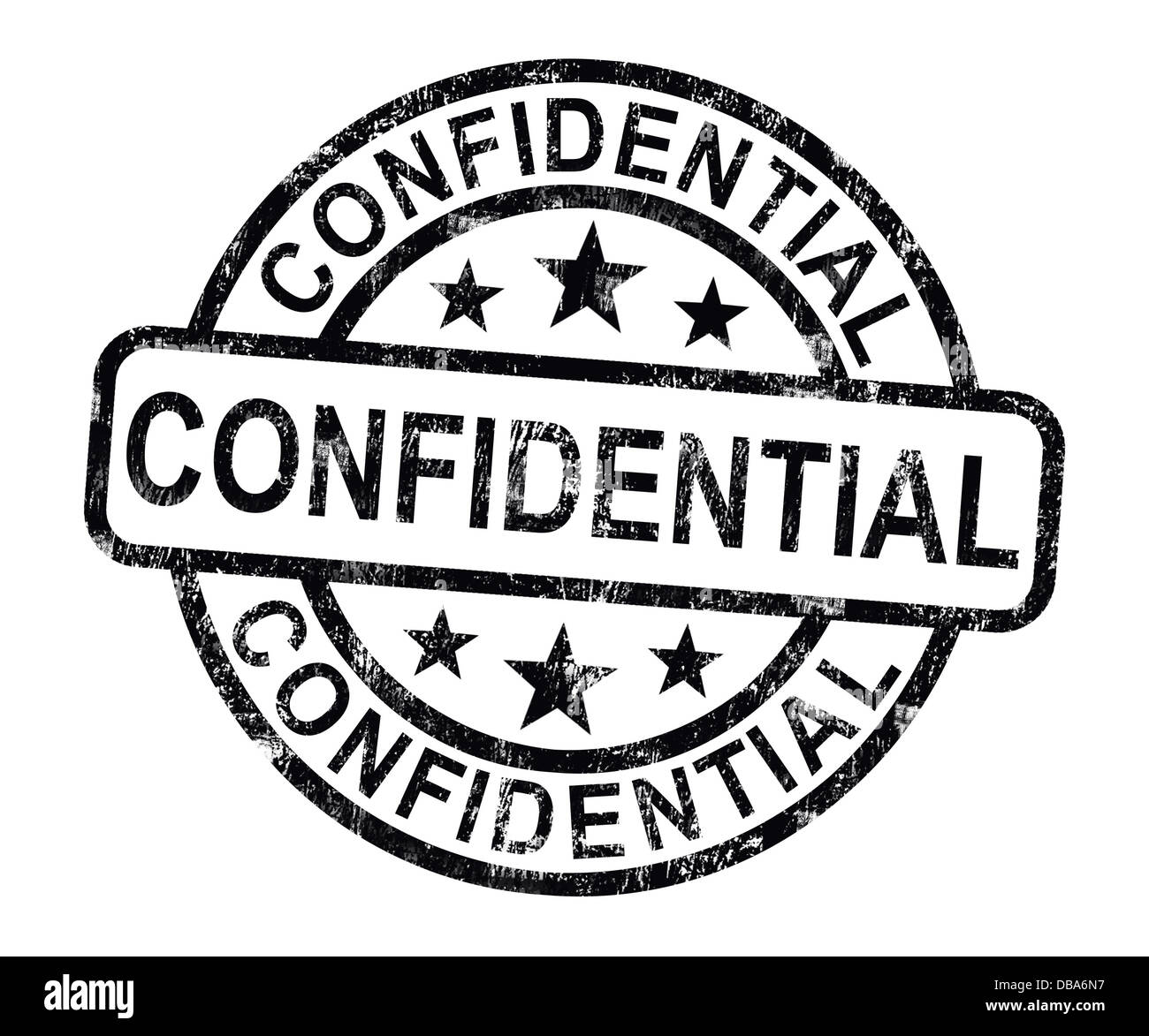 Timbre confidentiel montre la correspondance privée ou de documents ...