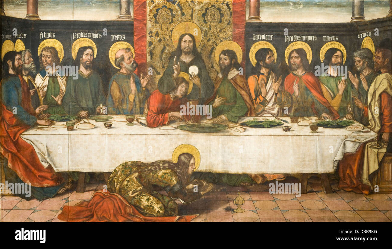 Cette représentation de la dernière Cène est une œuvre d'art religieuse ...