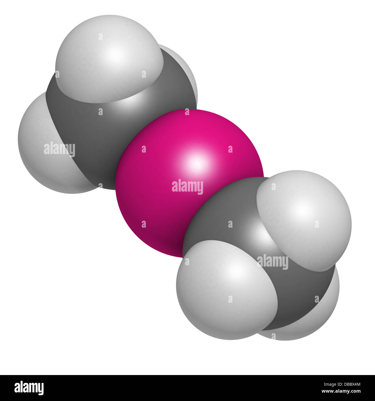 Le diméthylmercure (organomercury compound), la structure chimique ...