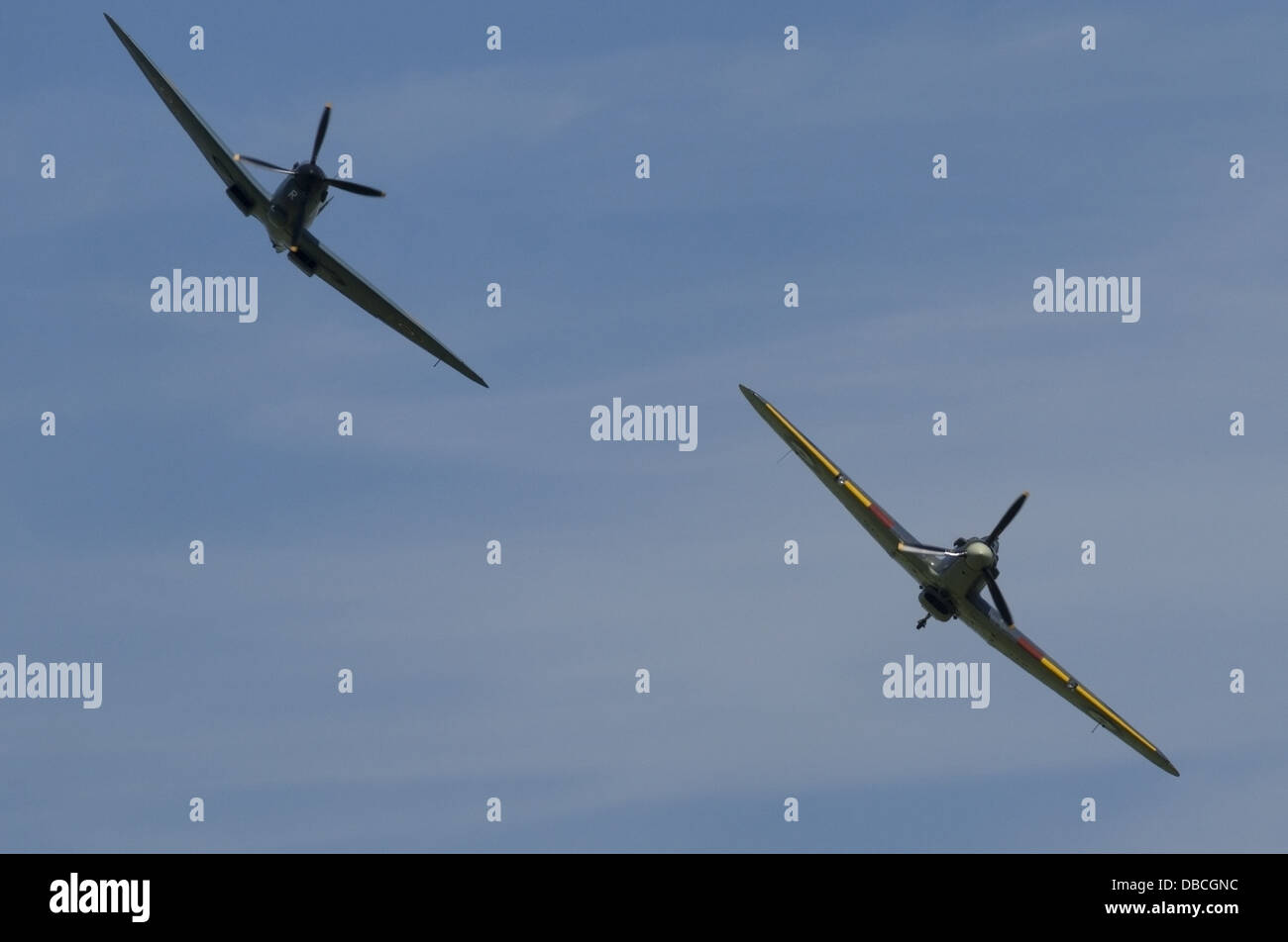 Supermarine Spitfire et le Hawker Sea Hurricane Photo Stock - Alamy