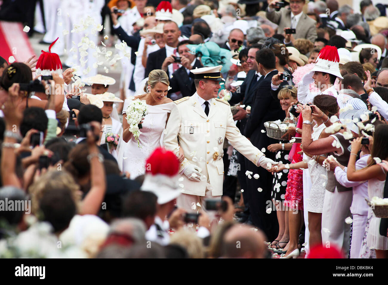 Le Prince Albert II de Monaco et Charlene Wittstock cérémonie ...