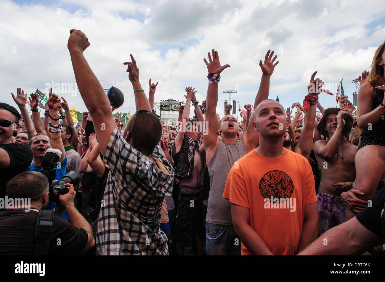 Foule de concert woodstock Banque de photographies et d’images à haute ...