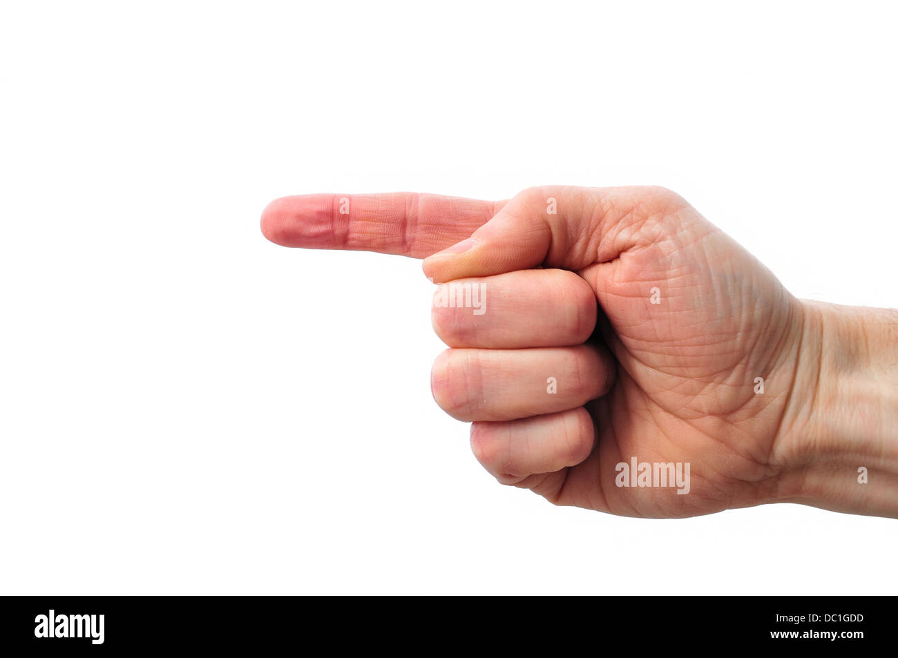 Pointer du doigt Banque d'images détourées - Alamy