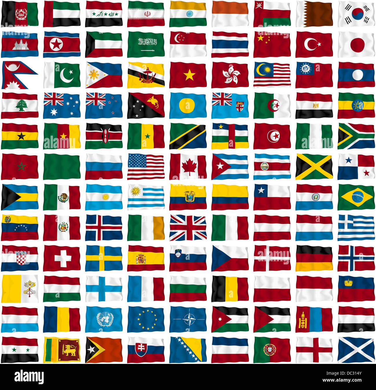 Drapeaux des pays du monde Photo Stock - Alamy