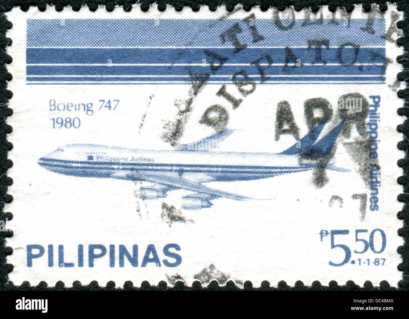 PHILIPPINES - circa 1987 : timbre imprimé aux Philippines montre un ...