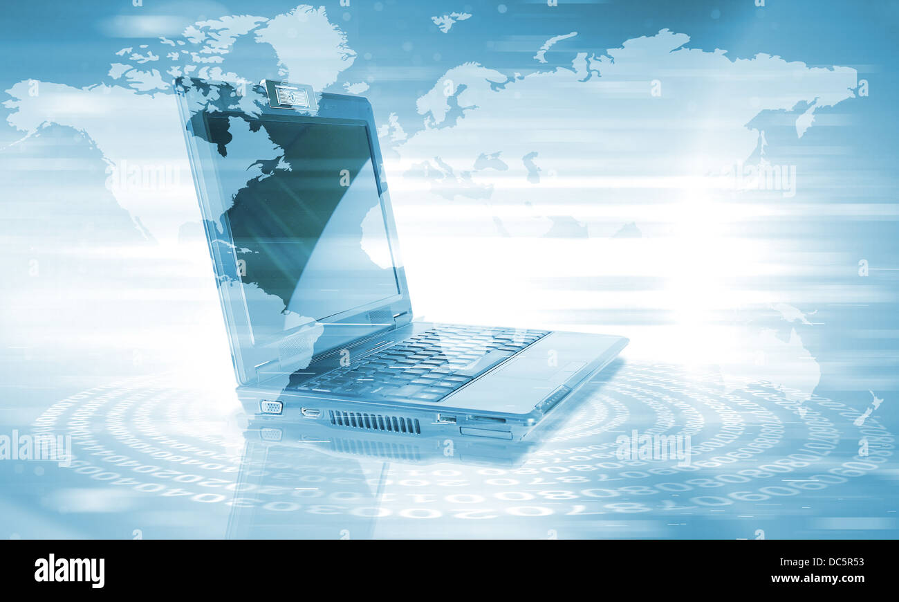 Collage de monitor de computadora Banque de photographies et d’images à ...