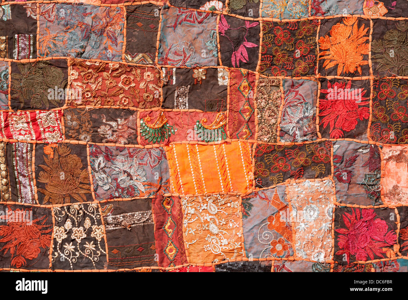 Indian patchwork quilt india Banque de photographies et d’images à ...