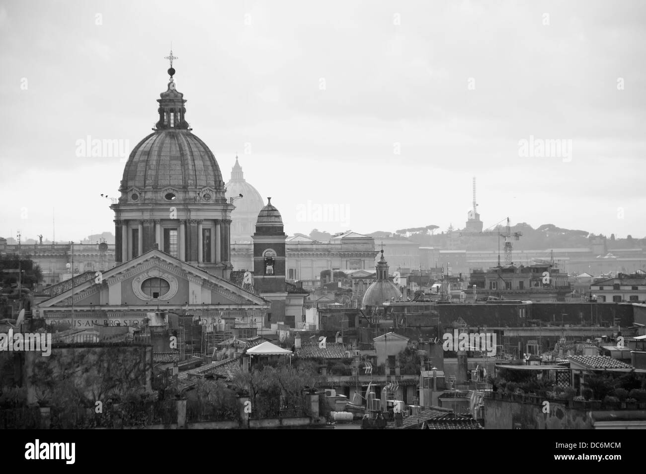 Paysage urbain de rome italie Banque d'images noir et blanc - Page 2 ...