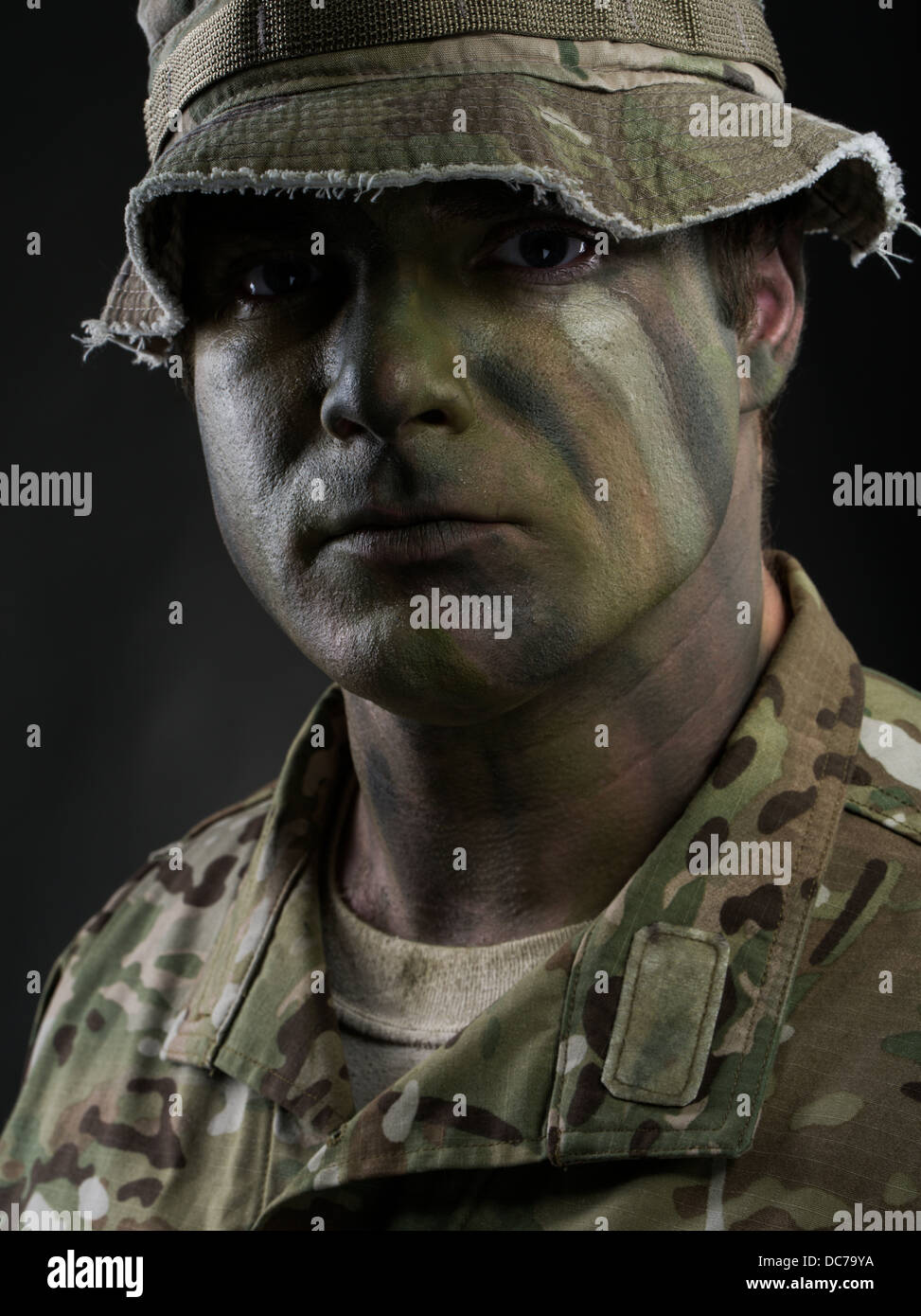 Portrait of a U.S. Army Special Forces Béret Vert soldat Photo Stock ...