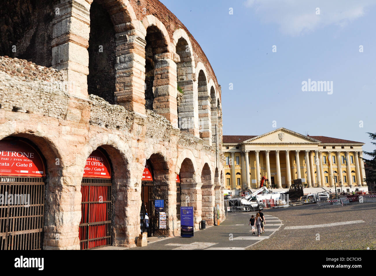 Colisée, dans le centre-ville de Vérone, l'un des plus gros colisée ...