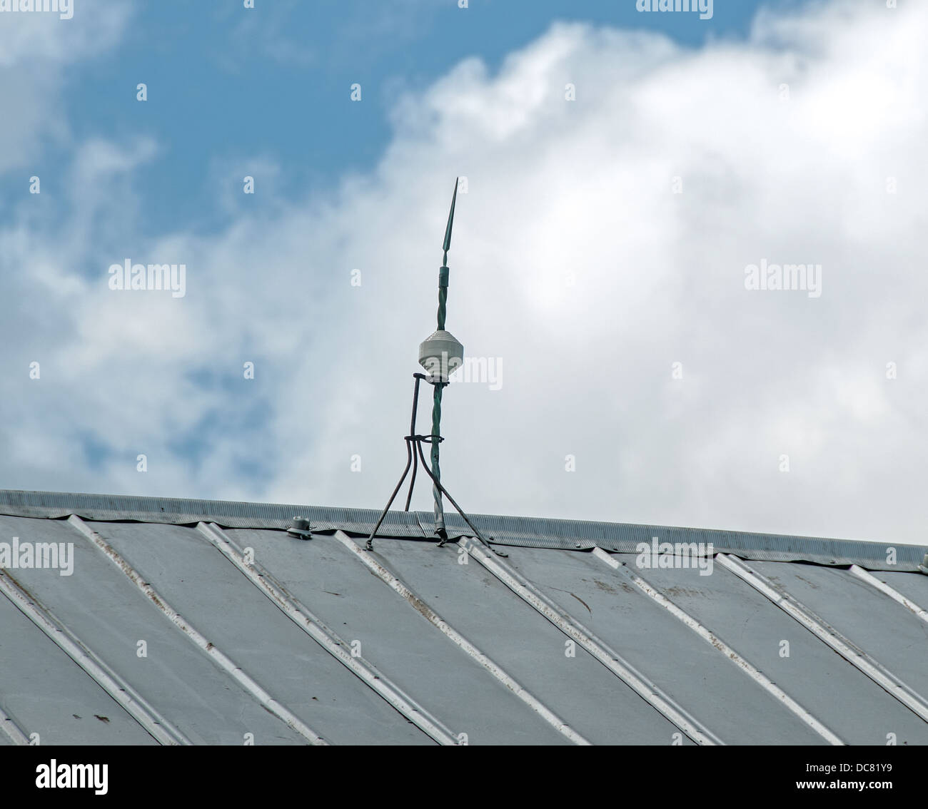 Paratonnerre sur toit de grange en Ohio USA Photo Stock - Alamy
