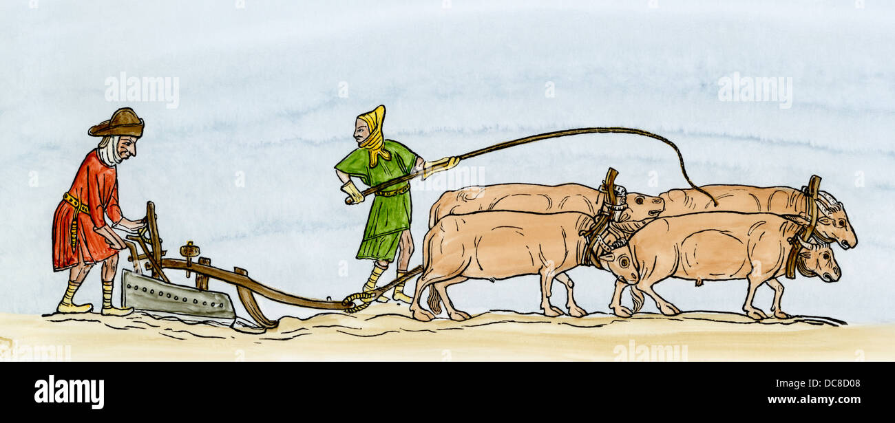 Charrue médiévale Banque de photographies et d’images à haute ...