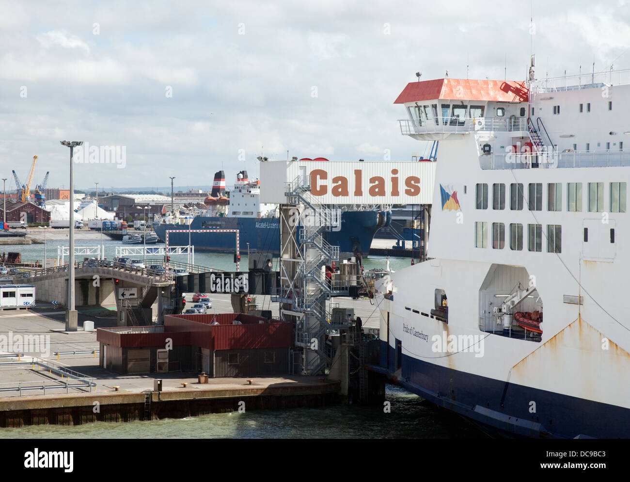 Calais Port et ferry, France, Europe Photo Stock - Alamy