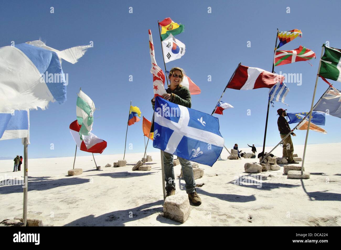 Drapeaux du monde salar de uyuni Banque de photographies et d’images à ...