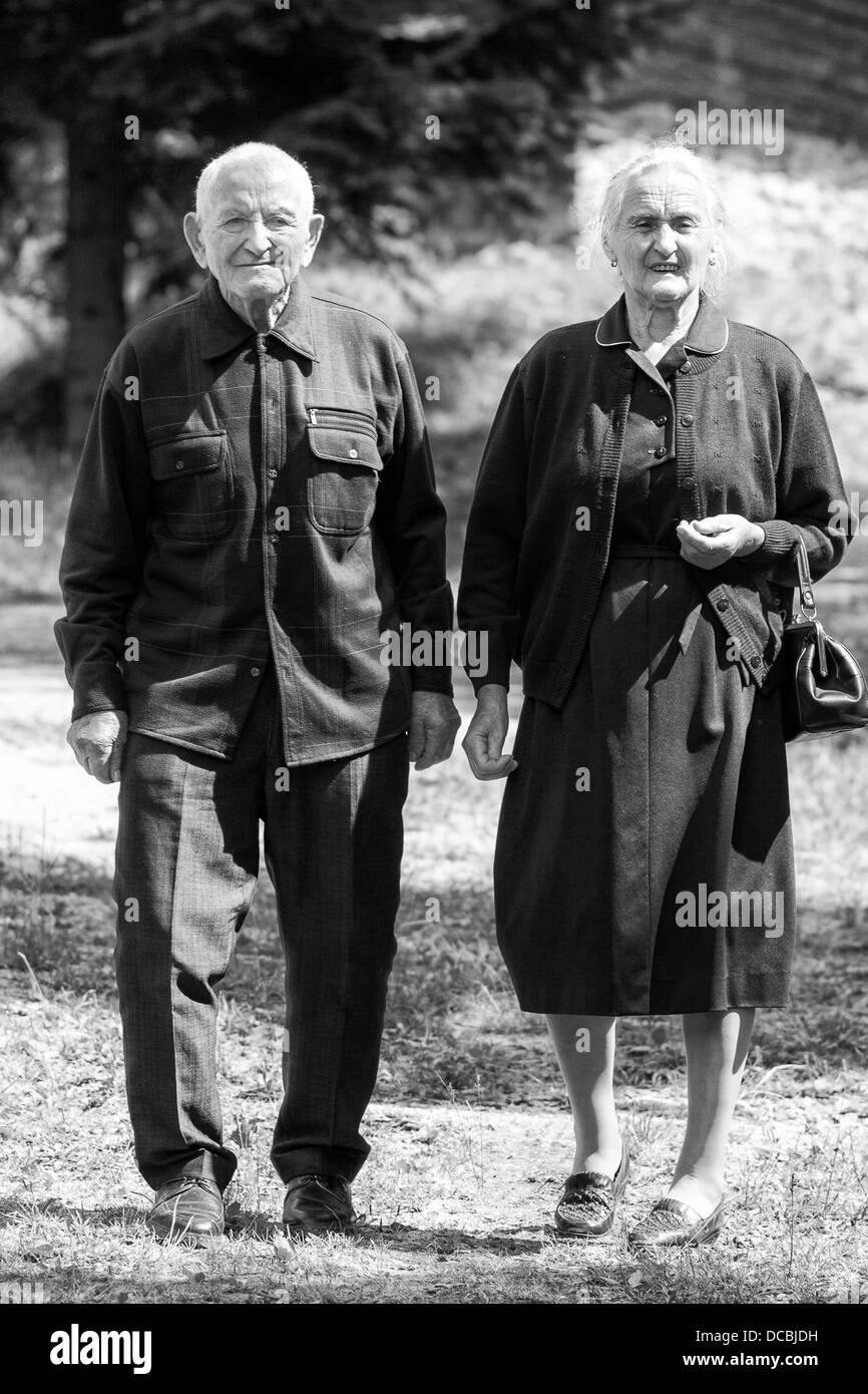 Mari et femme Banque d'images noir et blanc - Alamy