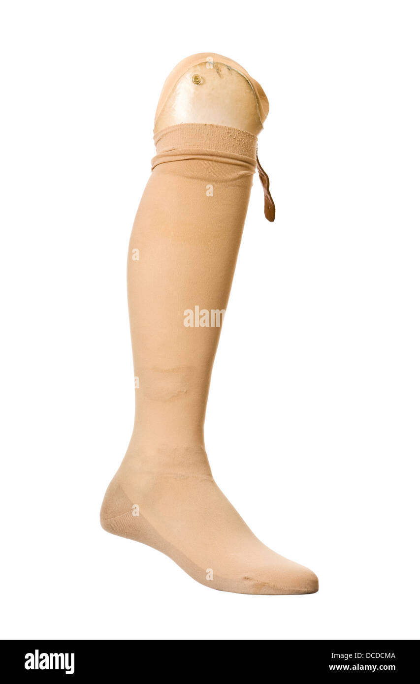 Prothèse de jambe ancien Photo Stock - Alamy