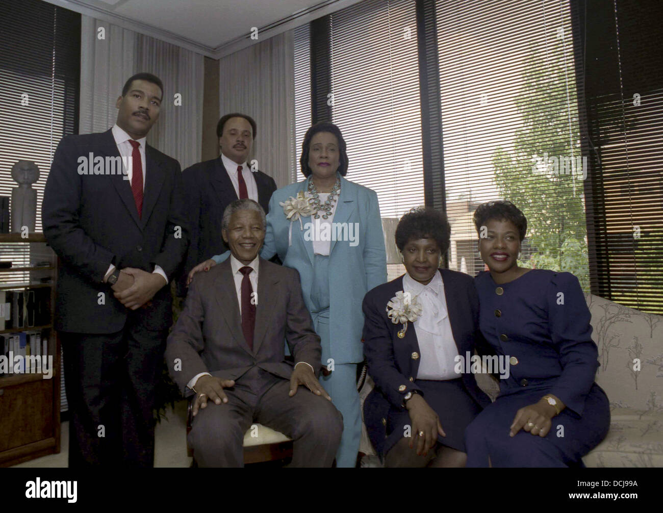 Nelson mandela et martin luther king jr famille Banque de photographies ...