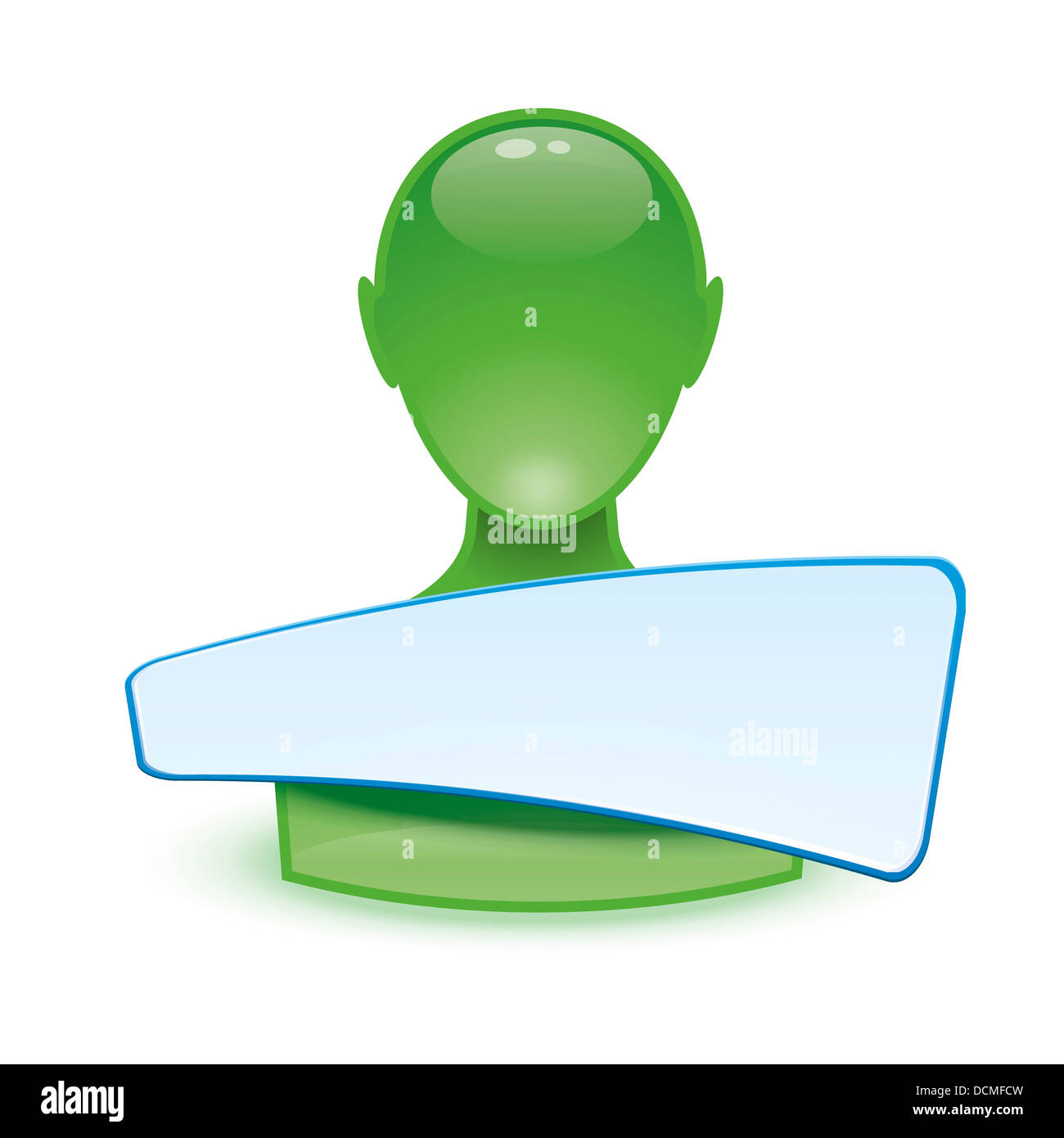 Homme vert lumière Banque d'images détourées - Alamy