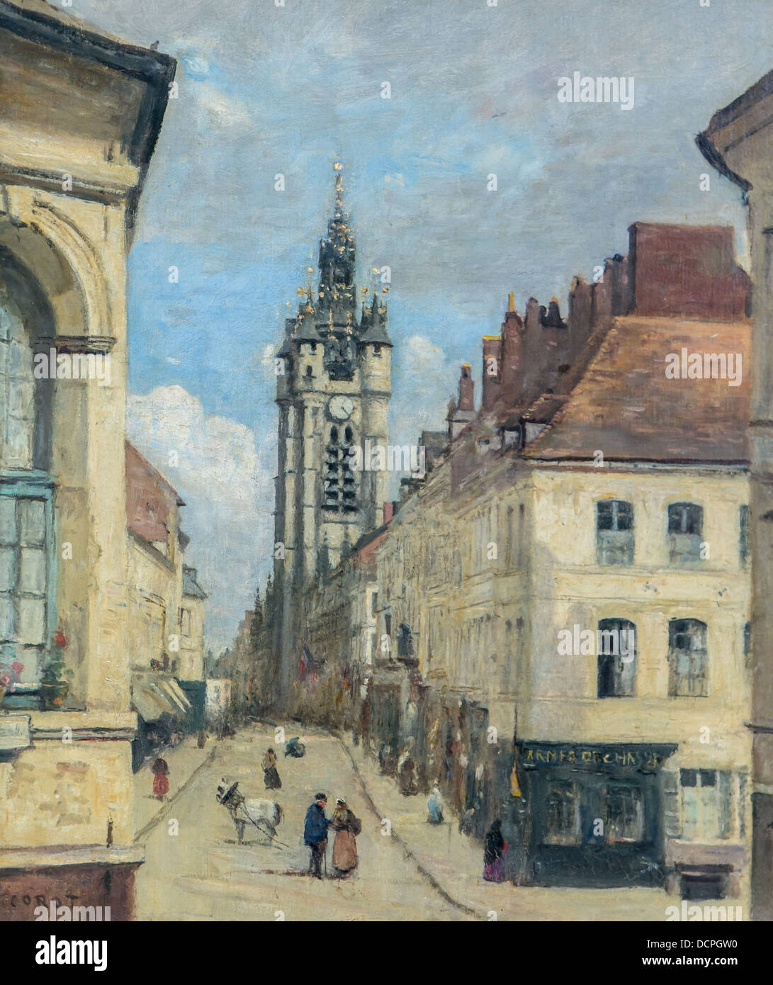 19e siècle - le beffroi de Douai - Camille Corot (1871) - Musée du ...