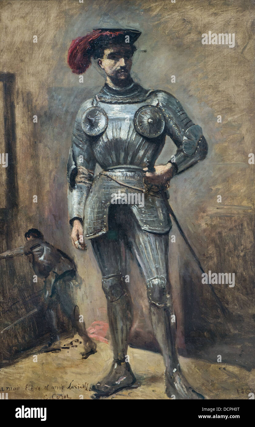 19e siècle - le chevalier - Camille Corot (1868) - Musée du Louvre ...