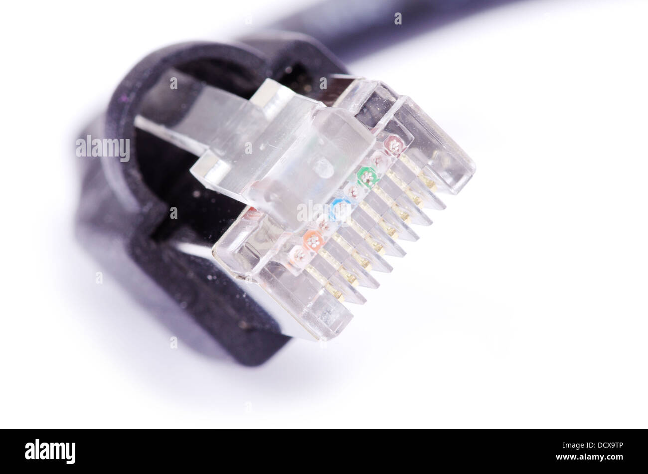 La fiche de connexion réseau Photo Stock - Alamy