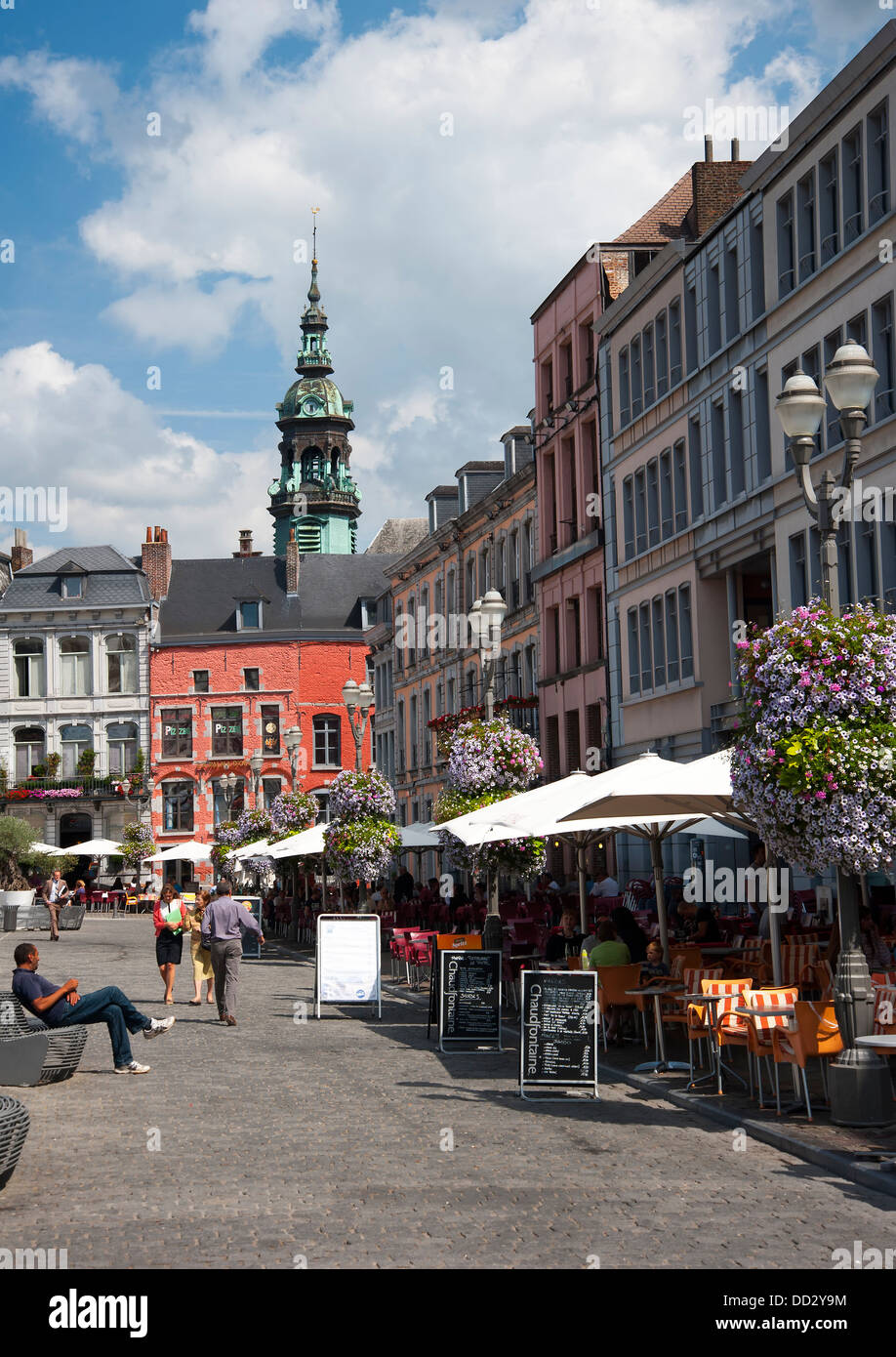 Market square in mons belgium Banque de photographies et d’images à ...