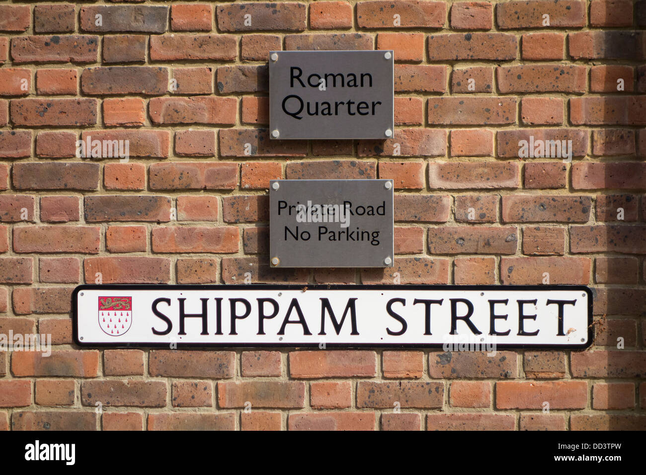 Panneau indiquant Shippam street qui est maintenant un nouveau complexe ...