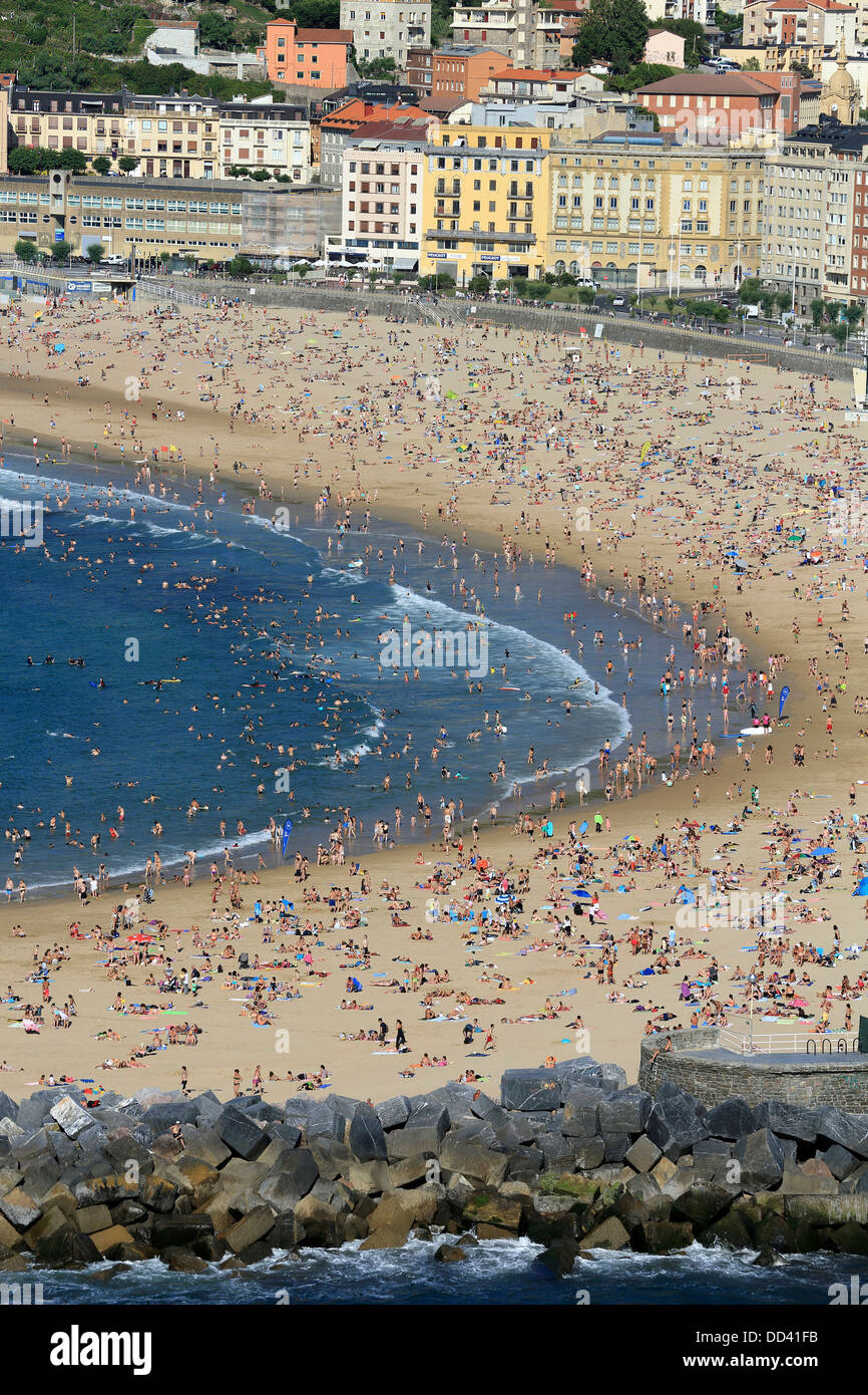 Plage de l'atlantique plages baignade Banque de photographies et d ...