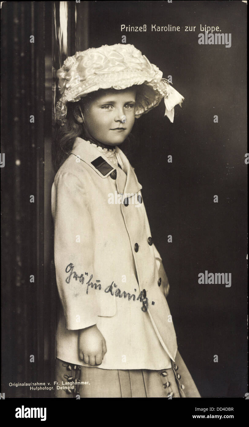Ak karoline zur lippe prinzessin Banque de photographies et d’images à ...