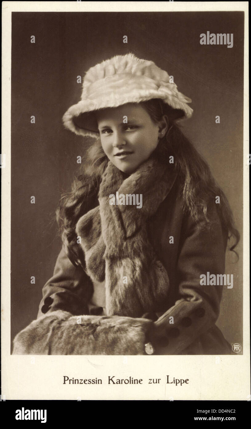 Ak karoline zur lippe prinzessin Banque de photographies et d’images à ...