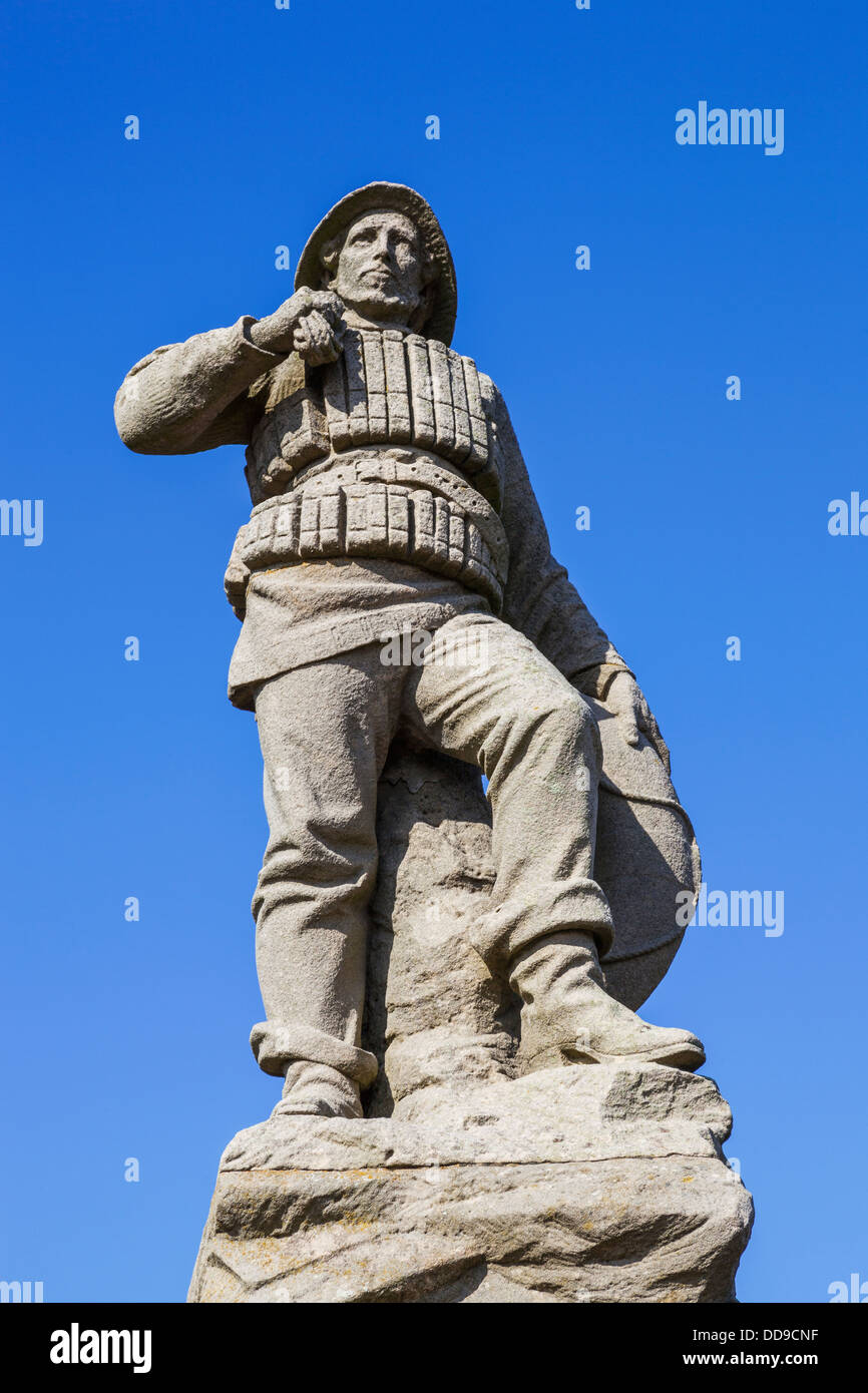 Lytham St Annes, Memorial statue pour l'équipage de St Anne Lifeboat ...