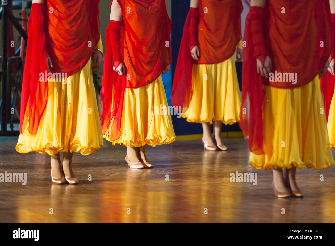 Schéma des danseuses à un concours de danse en Allemagne, Europe Photo ...
