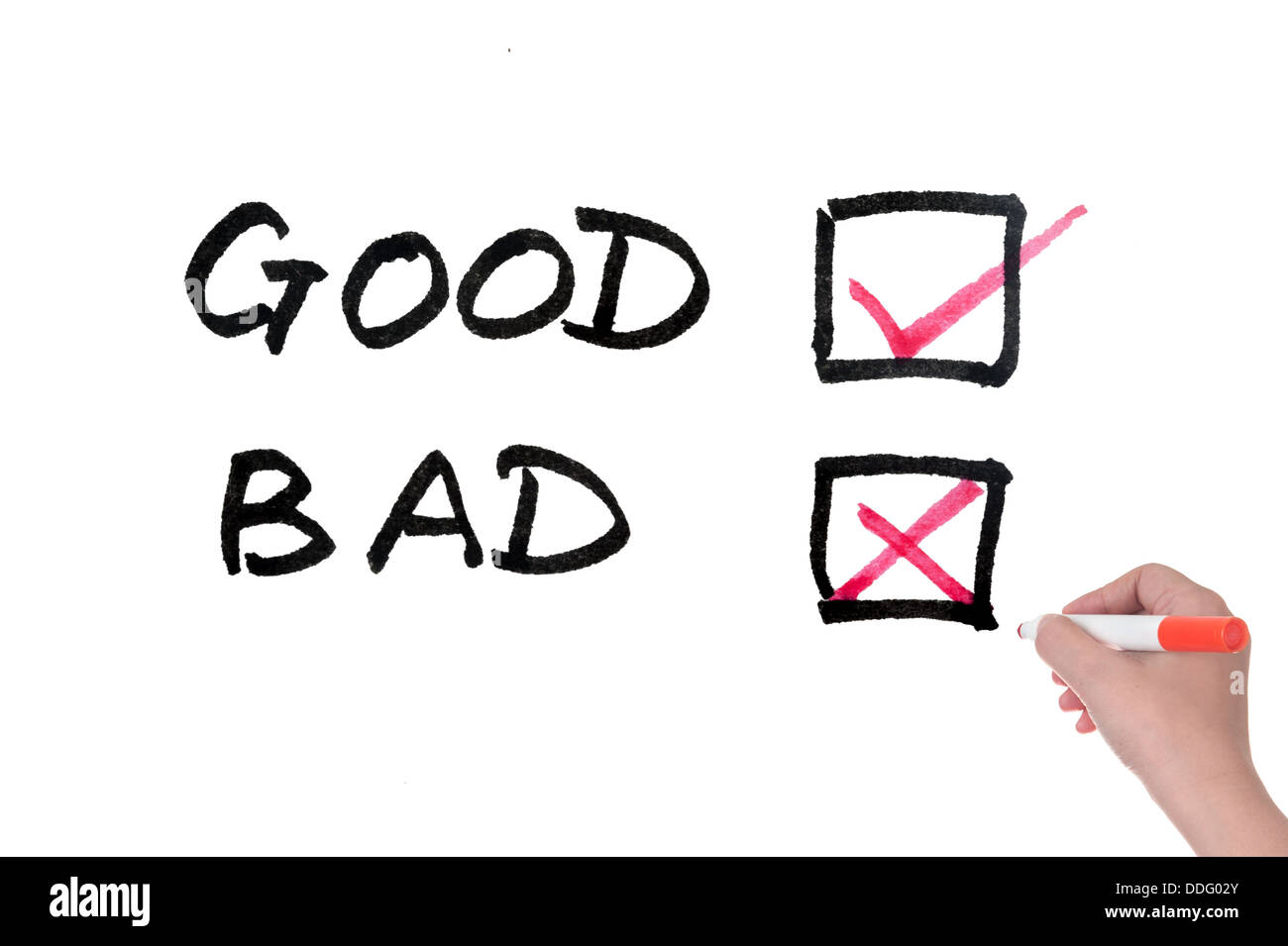 Bon ou mauvais Banque de photographies et d’images à haute résolution ...